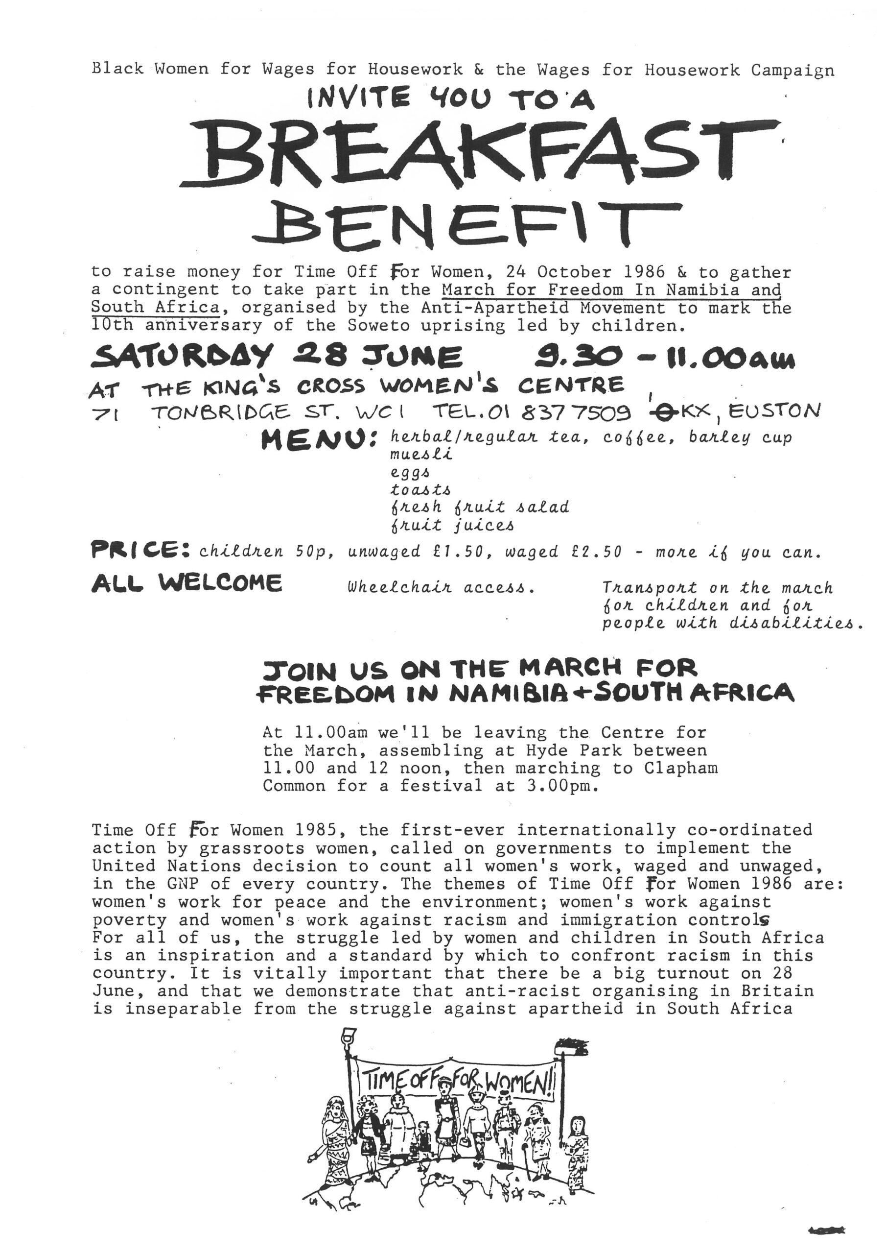 Invite to Breakfast Benefit - Global Women's Strike/ Wages for ...