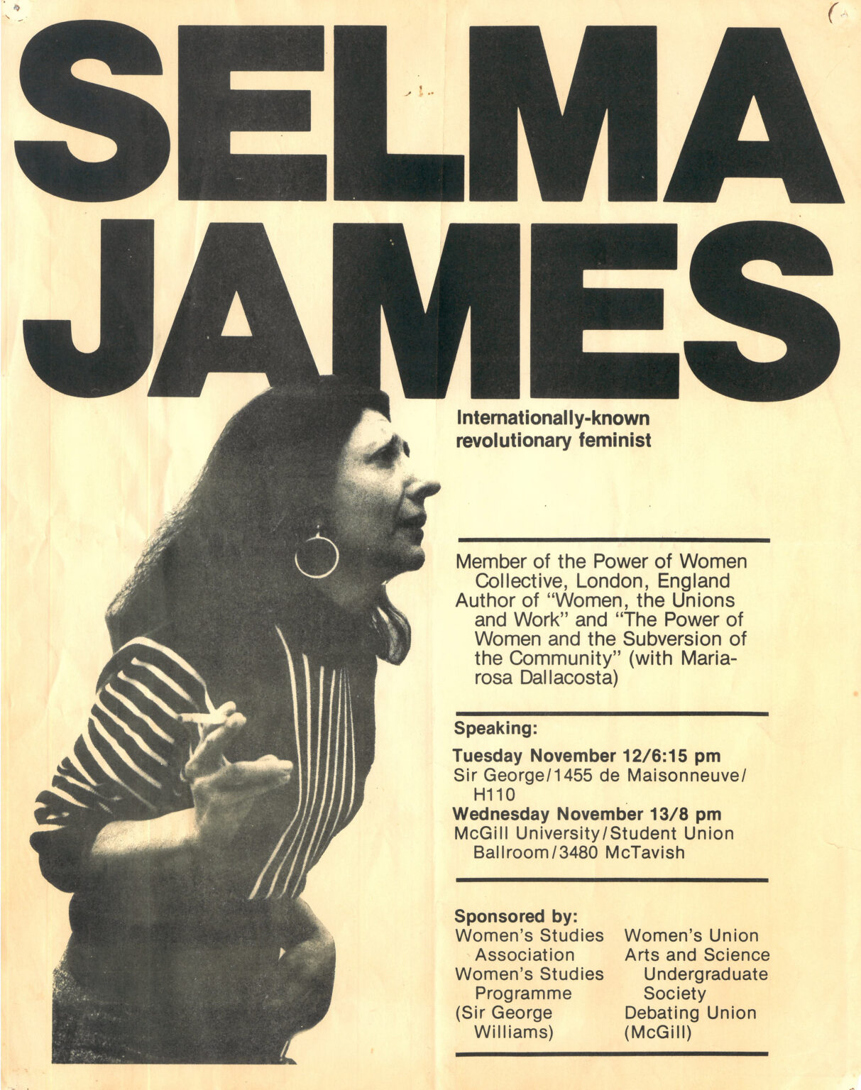 Selma James - Global Women's Strike/ Wages for Housework/ Selma James